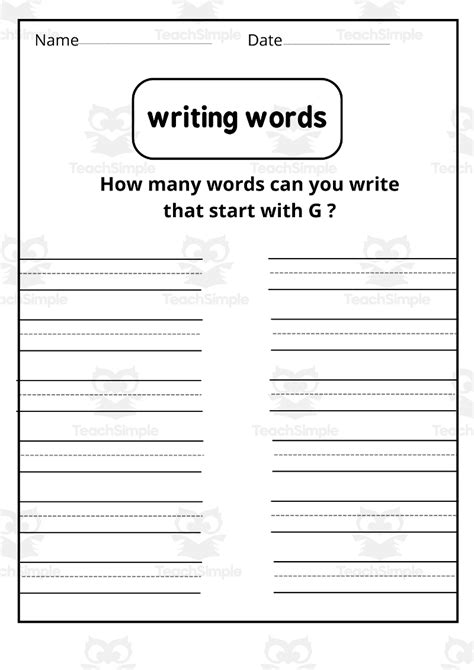 Letter G Activities Letter G Writing Letter G Handwriting By Teach