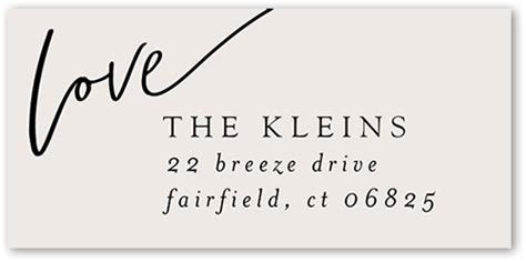 Elegant Showcase Address Label By Yours Truly Shutterfly