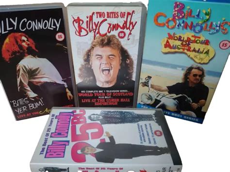 Billy Connolly Vhs Bundle ~ World Tour Australia Bites Yer Bum Two