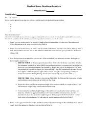 LAB Sherlock BonesForensicAnthropology Docx Sherlock Bones Results And Analysis Remains Set