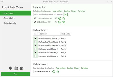 Xtools Pro Help Extract Raster Values