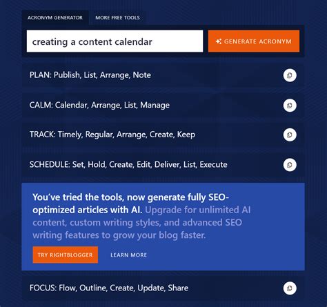 Free Ai Acronym Generator Get Custom Acronym Ideas No Login