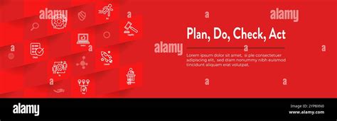 Plan Do Check Act Business Strategy Procedure For Continuous