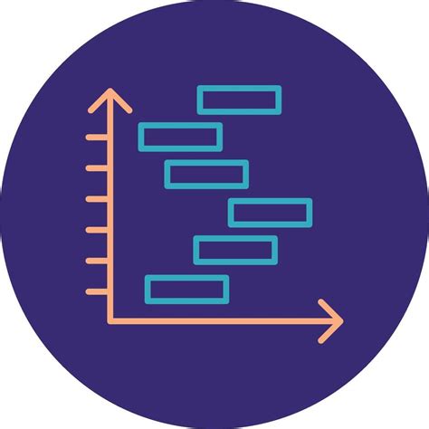 Gnatt Chart Line Two Color Circle Icon 43434370 Vector Art At Vecteezy