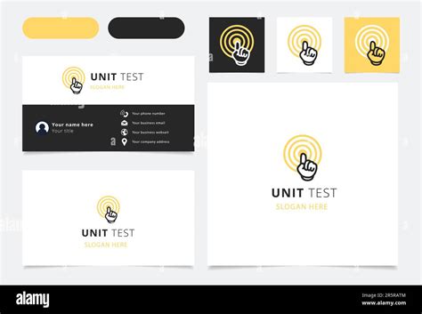 Unit Test Logo Design With Editable Slogan Branding Book And Business
