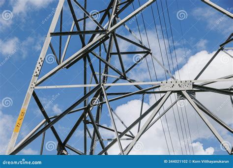 Metal Structure Steel Frame Of Electricity Transmission Tower