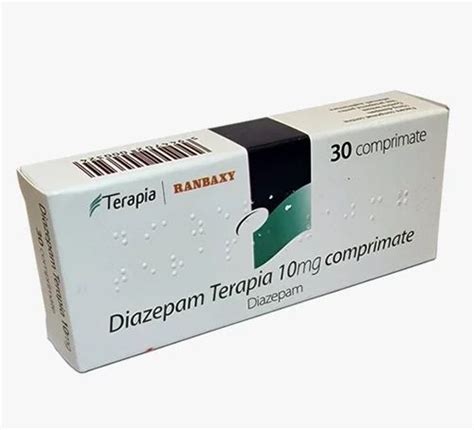 Terapia Ranbaxy Diazepam 10mg 30 Tablets Usa Dhl Swift Delivery At