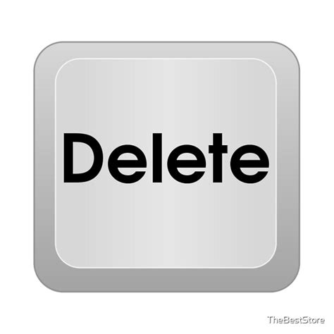 keyboard delete key art prints by thebeststore redbubble
