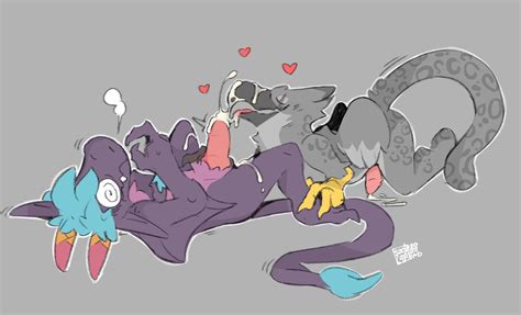 Rule 34 Anthro Anthro On Anthro Avian Beak Bodily Fluids Closed Eyes