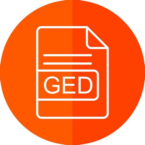 GED File Format Line Yellow White Icon 44129960 Vector Art At Vecteezy