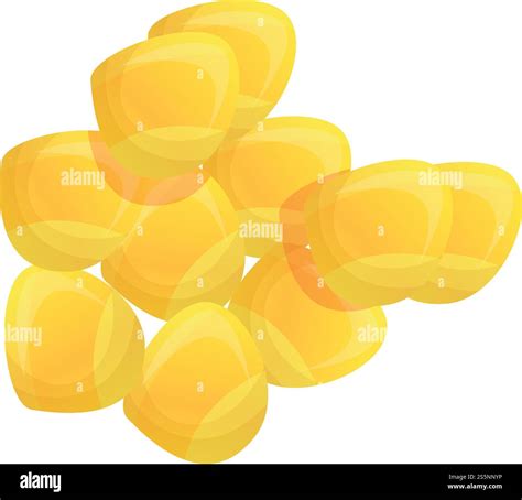 Yellow Corn Seed Icon Cartoon Of Yellow Corn Seed Vector Icon For Web