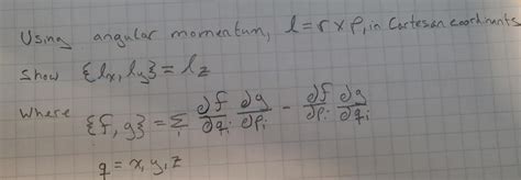 Solved Where Using Angular Momentum Erxp In Cartesian