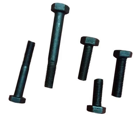 M18 18 Mm M6 To 18m Mild Steel Hex Bolt Set Black Oxide At Rs 250kg