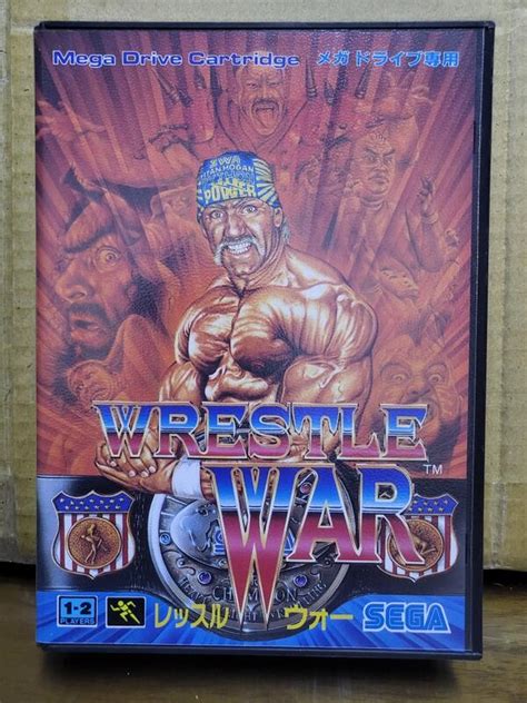 遊戲收藏者 21A4箱 日本製 SEGA MD 摔角戰爭 Wrestle War 日版 盒書 露天市集 全台最大的網路購物市集