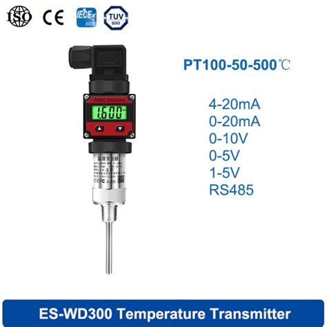 LCD Display Plug In Integrated Temperature Transmitter PT100 Thermal