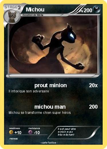 Pokémon Michou 25 25 Prout Minion Ma Carte Pokémon
