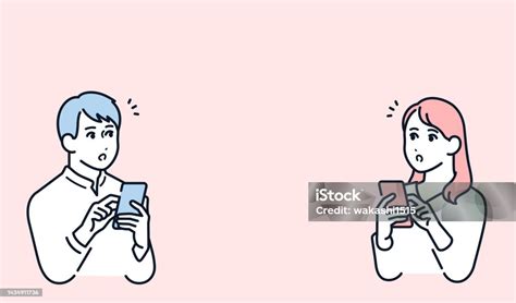 무언가를 알아차리는 젊은 남녀의 벡터 일러스트 레이 션 자료 놀라움에 대한 스톡 벡터 아트 및 기타 이미지 놀라움 여자 지불 Istock