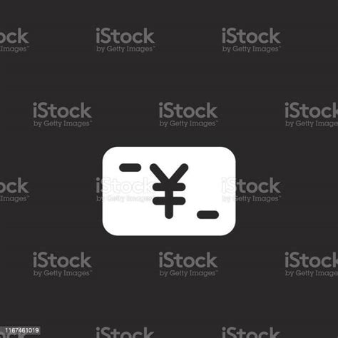 엔 아이콘입니다 웹 사이트 디자인 및 모바일 앱 개발을위한 엔 아이콘을 채웠습니다 검은 색 배경에 격리 된 채워진 통화 컬렉션에서 엔 아이콘 0명에 대한 스톡 벡터 아트 및