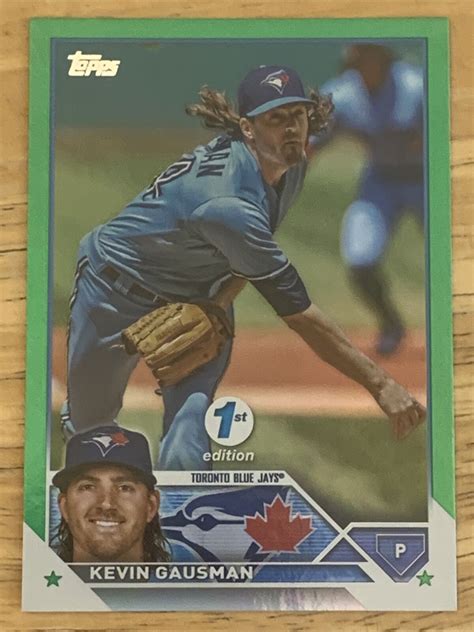 Kevin Gausman 2023 Topps Series 1 1st Edition Green Foil 065150 153