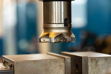 Milling CNC In Workshop Stock Image Image Of Industry 15054989