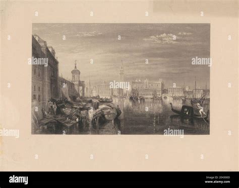 Arthur Willmore 1814â€“1888 British Ancient Rome And Bridge Of Sighs Ducal Palace Stock