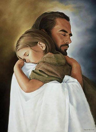David Bowman Security 8 X10 Wall Art Print Of Jesus Christ Hugging