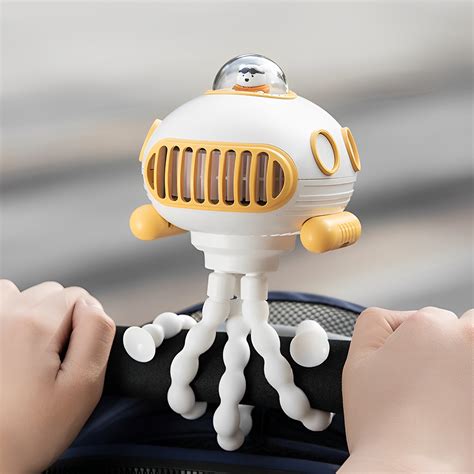 Zebraup Portable Safety Focused Music Box Stroller Fan