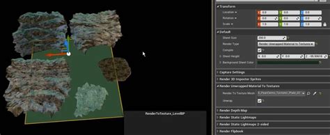 Render An Unwrapped Static Mesh Material To Textures Unreal Engine Documentation