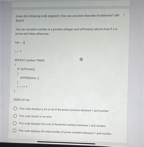 Solved Given The Following Code Segment How Can You Best