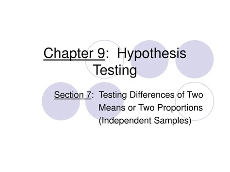 Ppt Chapter 9 Hypothesis Testing Powerpoint Presentation Free