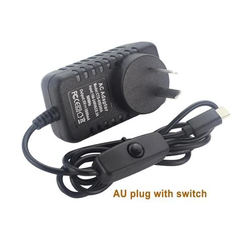 New Raspberry Pi 4b Power Adapter 3a 5v Type C Interface Raspberry Pi4