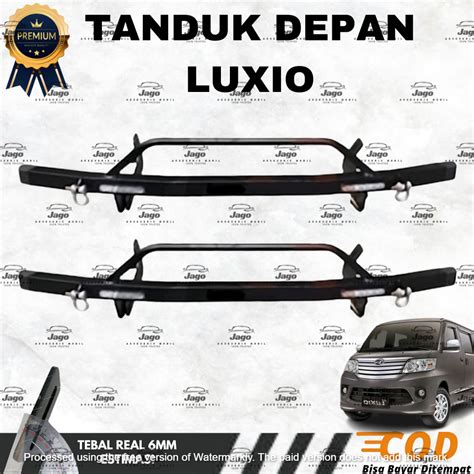 Jual TANDUK TOWING DEPAN BELAKANG BESI BAR PELINDUNG BEMPER MOBIL LUXIO
