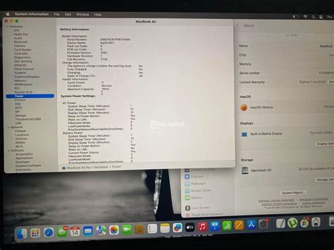 Laptop Macbook Air M1 2020 Bekas Fullset Original Garansi Panjang Di