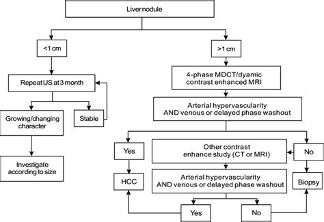 Diagnostic Algorithm For Suspected Hepatocellular Carcinoma Hcc Of