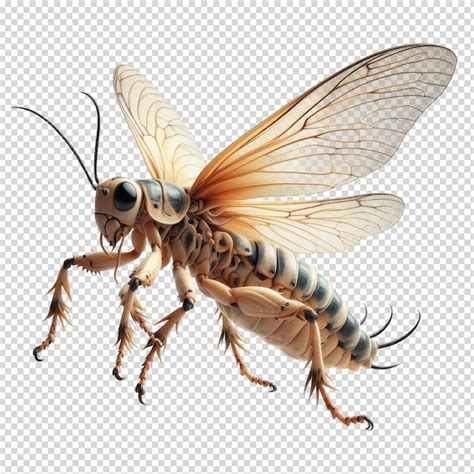 Un Tiro Macro De Una Mosca Con Un Cuerpo Amarillo Y Un Cuerpo Negro Y Naranja Archivo PSD Premium
