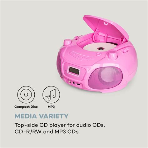 Roadie Sing Cd Boombox With Fm Radio And Light Show Cd Player