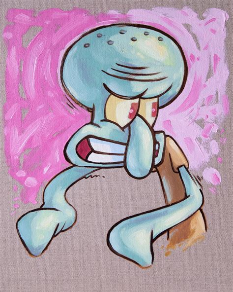 Squidward Face Expressions