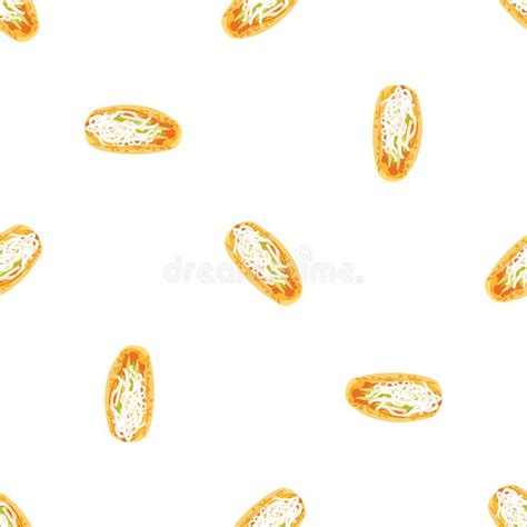 Spicy Taco Pattern Seamless Vector Stock Vector Illustration Of Quesadilla Bean 267461677