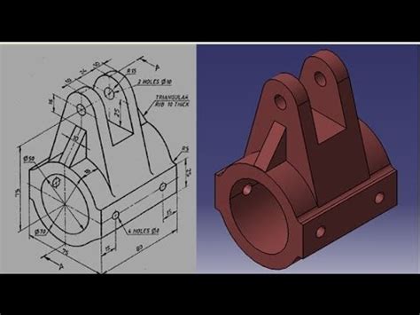 Catia V5 Tutorial For Beginners Sketcher Part Design Basic Stiffener