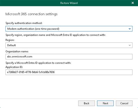 Step 3 Select Authentication Method Veeam Backup Explorers Guide