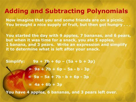 PPT Adding And Subtracting Polynomials PowerPoint Presentation Free Download ID