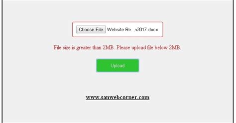 Validate File Size While Upload With The Help Of Javascript