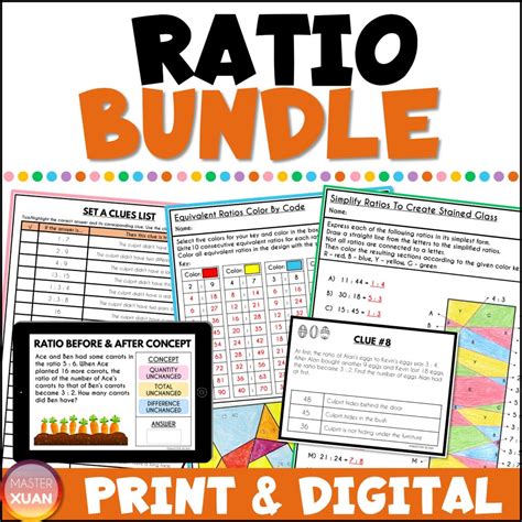 5 Fun And Interesting Simplifying Ratio Worksheets That You Need ~ Master