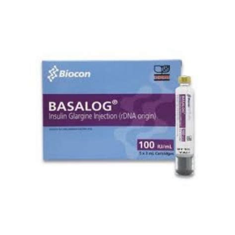 Basalog 100 Iu Ml Injection Insulin Glargine Lantus