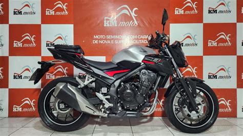 Honda Cb 500f Abs 2022 Prata Km Motos Sua Loja De Motos Seminovas