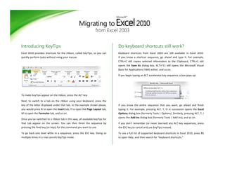 Migrating To Excel 2010 From Excel 2003 Microsoft PPT