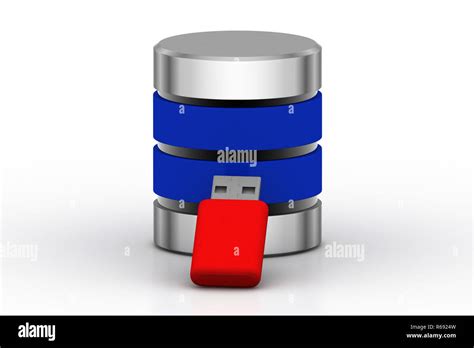Usb Drive With Server Stock Photo Alamy