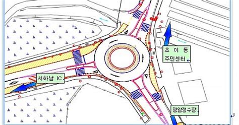 하남시 신호등 없는 회전 교차로 설치