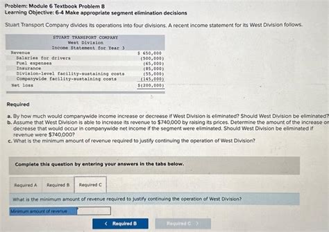 Solved Problem Module 6 Textbook Problem 8 Learning Chegg