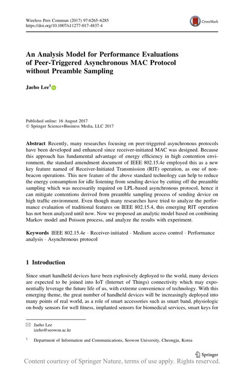 an analysis model for performance evaluations of peer triggered